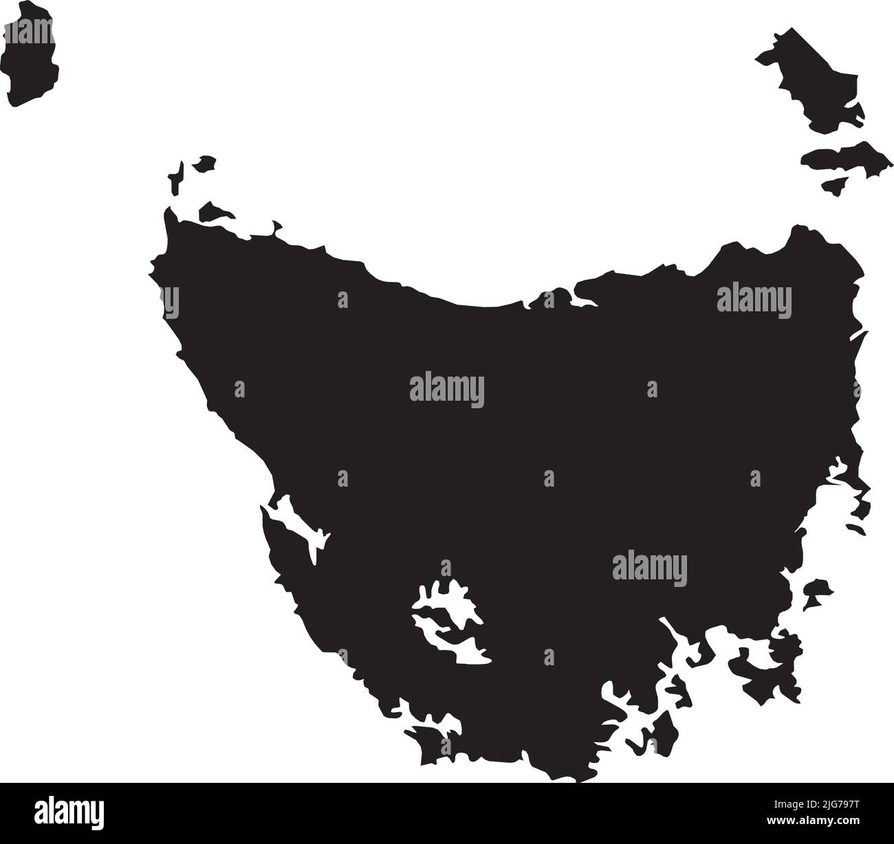 Map of tasmania hi-res stock photography and images - Alamy