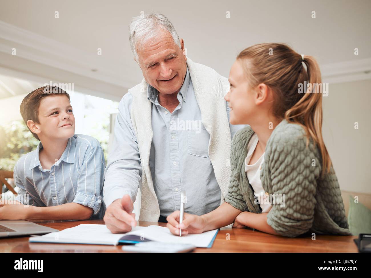 Boy girl child writing home preteen hi-res stock photography and images ...