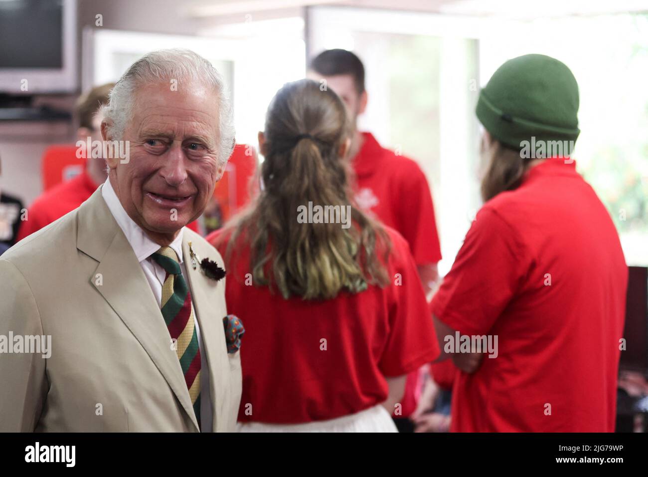 The Prince of Wales during a visit to Morecambe Fire Station to mark 21 ...