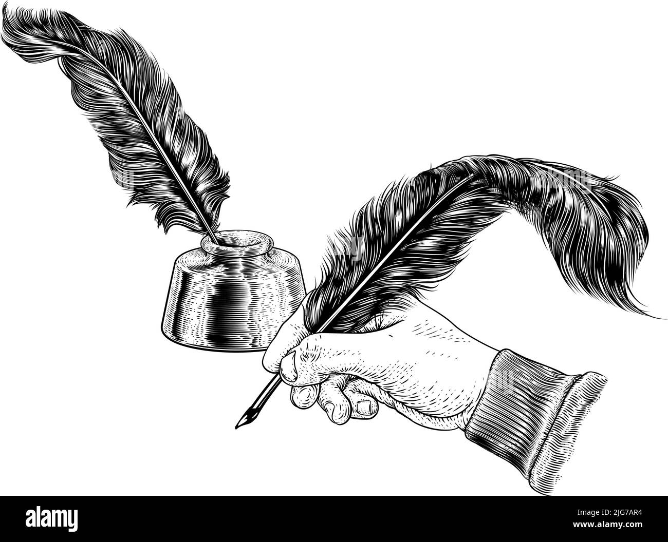 Victorian pen writing Cut Out Stock Images & Pictures - Alamy