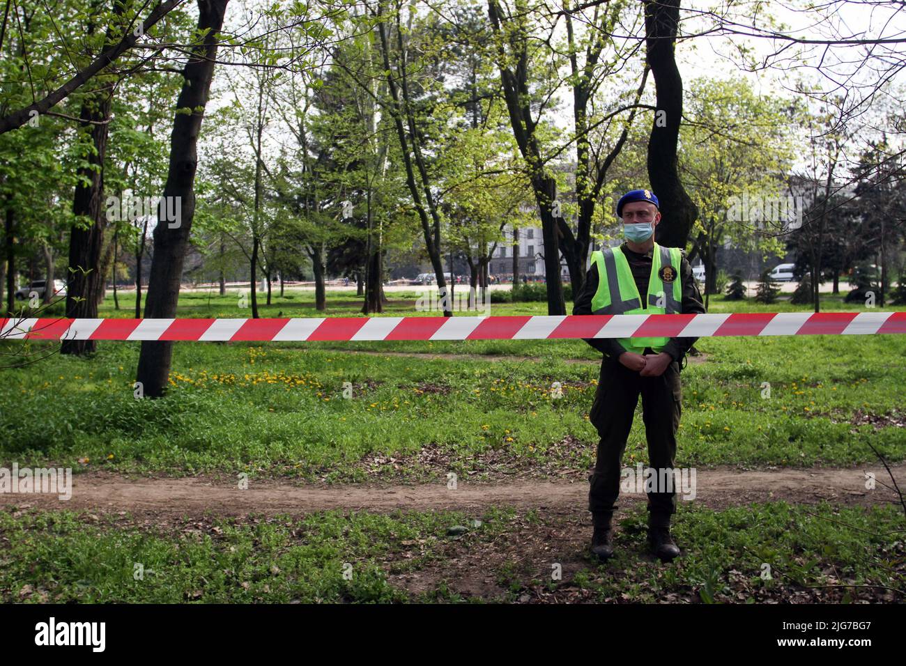 The personnel of the National Guard of Ukraine seen near the Kulykove ...