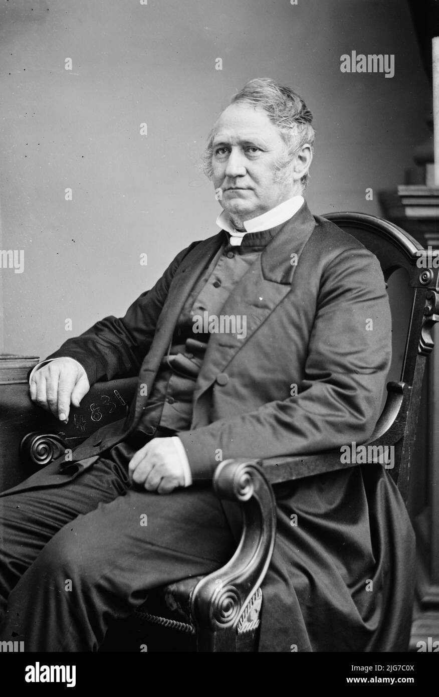 Rev. E. Burr, between 1855 and 1865 Stock Photo - Alamy