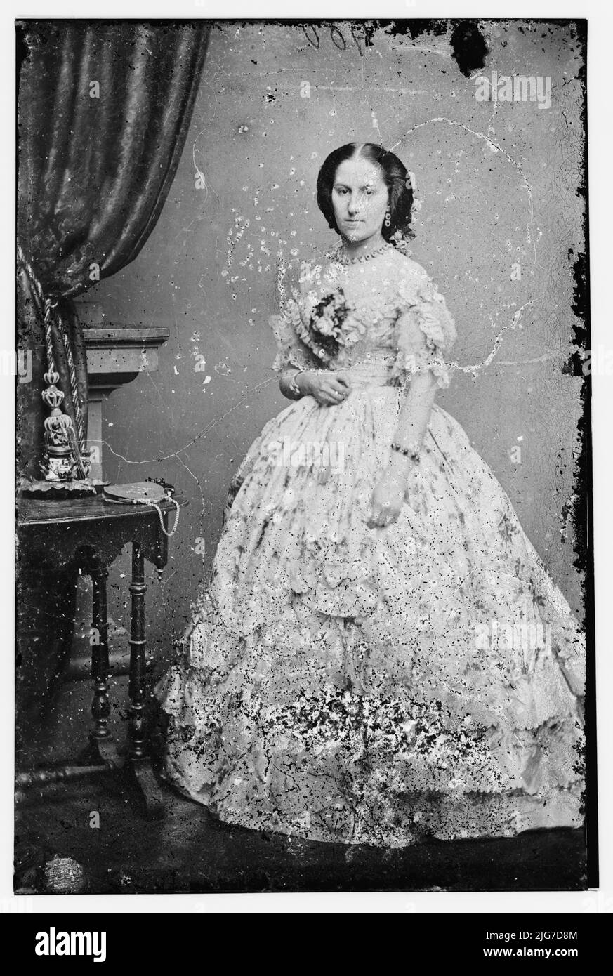 Myra Clark Gaines, between 1855 and 1865. [American socialite, plaintiff in a legal battle to ...