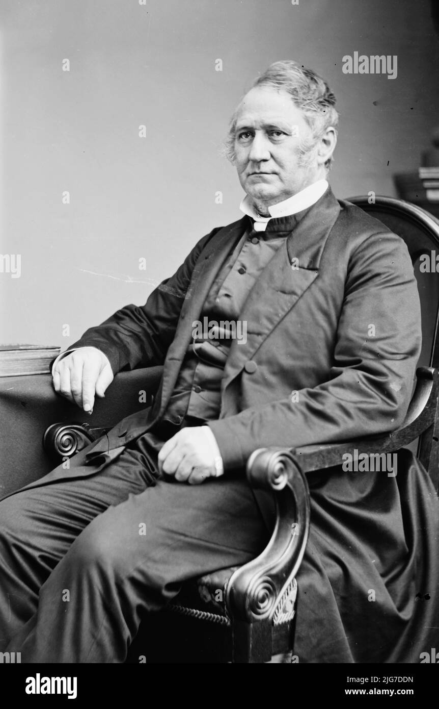 Rev. E. Burr, between 1855 and 1865 Stock Photo - Alamy