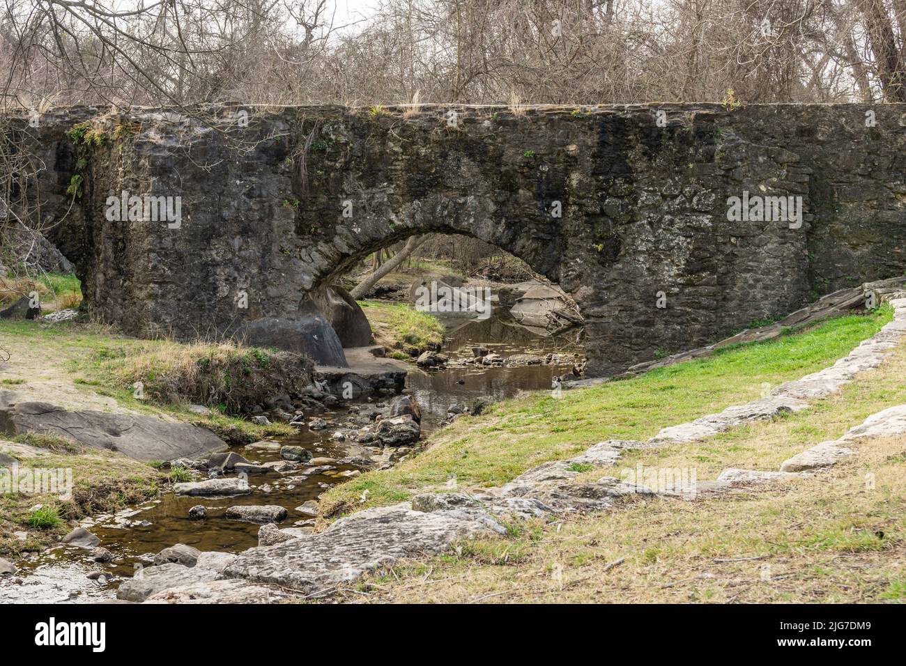 Espada Aqueduct Bridge part of the San Antonio Missions National ...