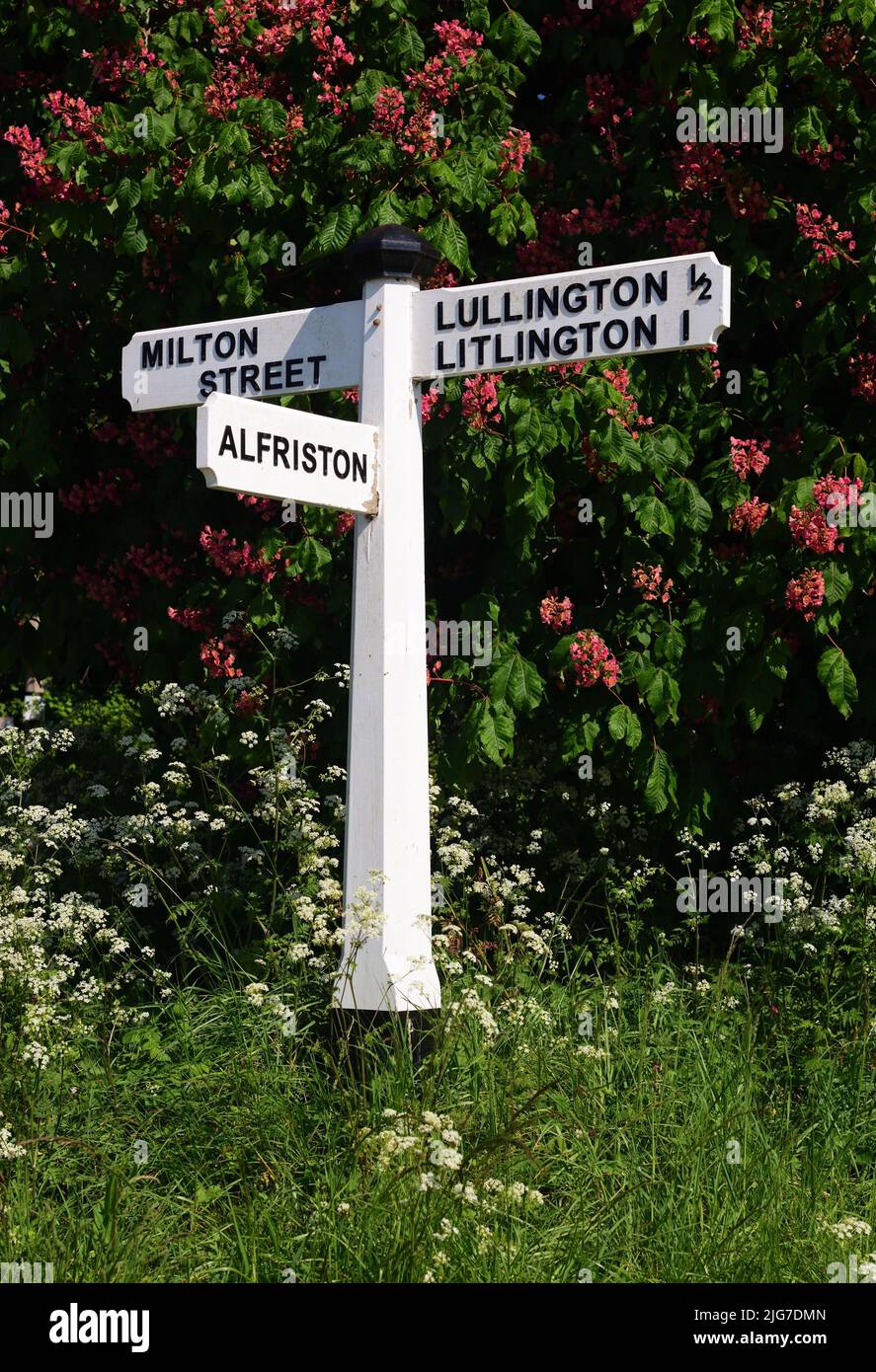 Road sign at Alfriston, East Sussex Stock Photo - Alamy