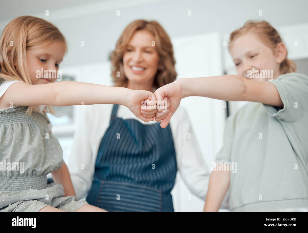 Lets make something delicious and cool. Closeup shot of two little ...