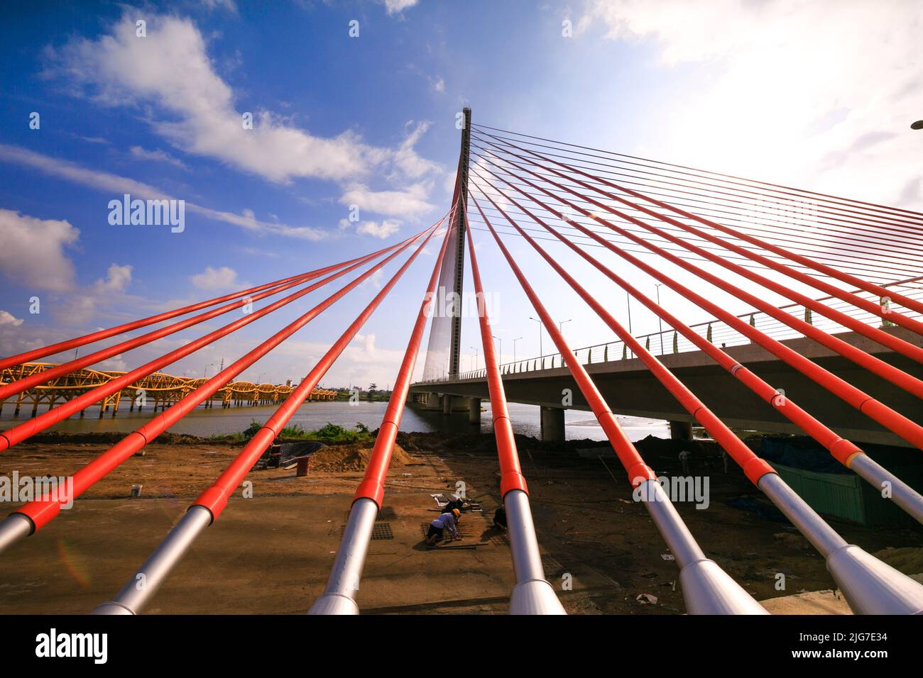 Tran Thi Ly Bridge in Da Nang City, Vietnam Stock Photo - Alamy