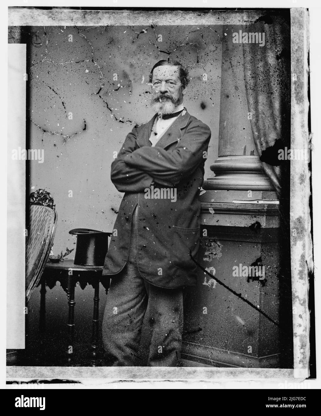 J.H.B. Latrobe, between 1855 and 1865. [Lawyer and inventor: invented ...