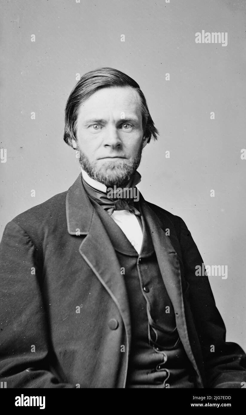 Hon. John Sherman of Ohio, between 1855 and 1865. [Politician ...