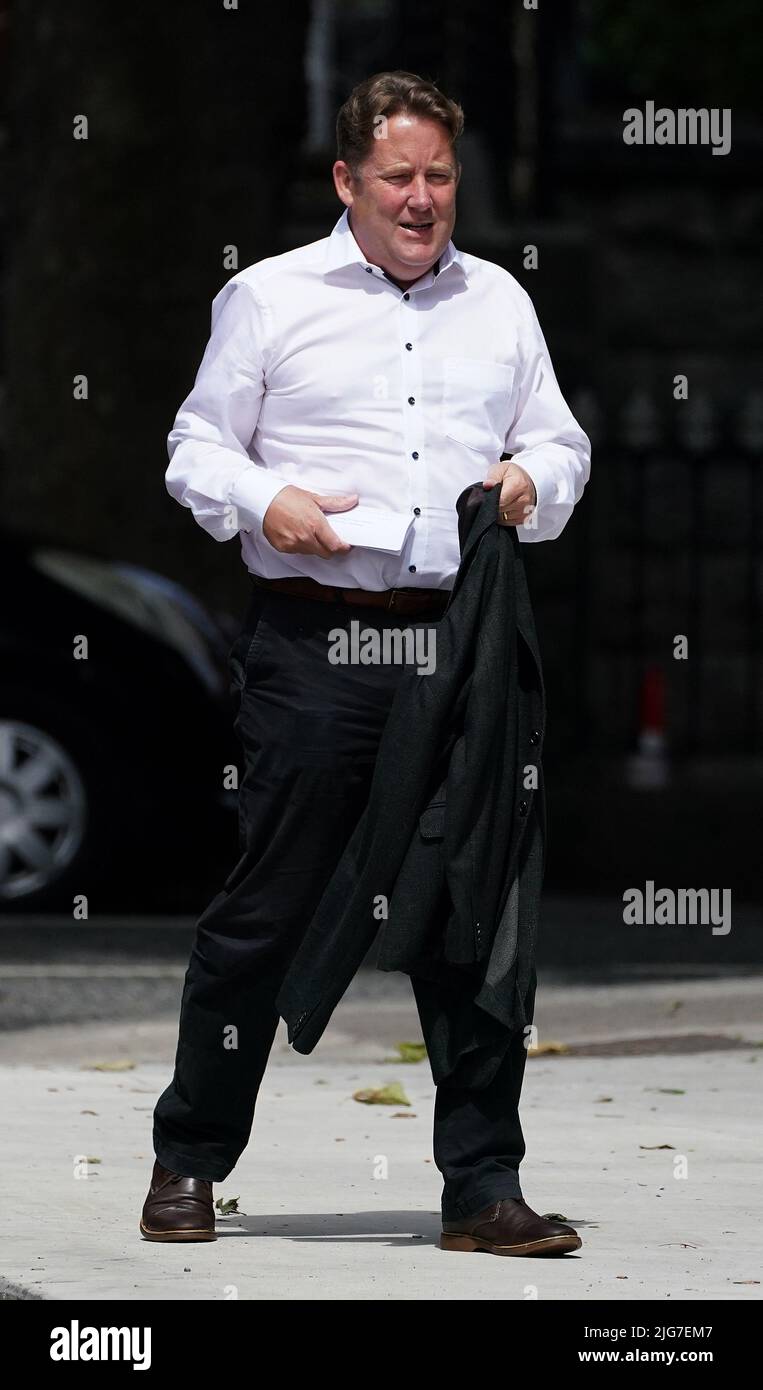 Minister for Housing Darragh O’Brien arriving for a site visit to O ...