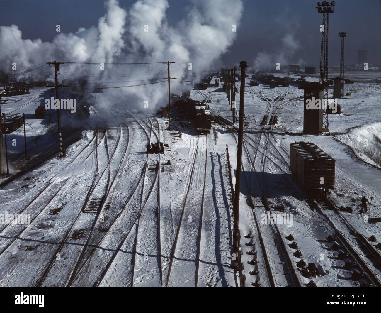 Belt Railway, looking toward the west yard of clearing yard, taken from ...