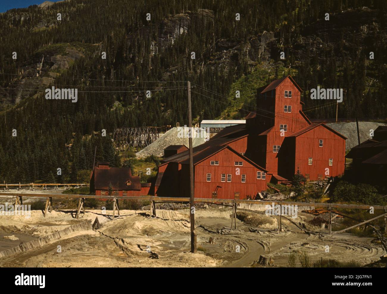 Mill at the Camp Bird Mine, Ouray County, Colorado Stock Photo - Alamy