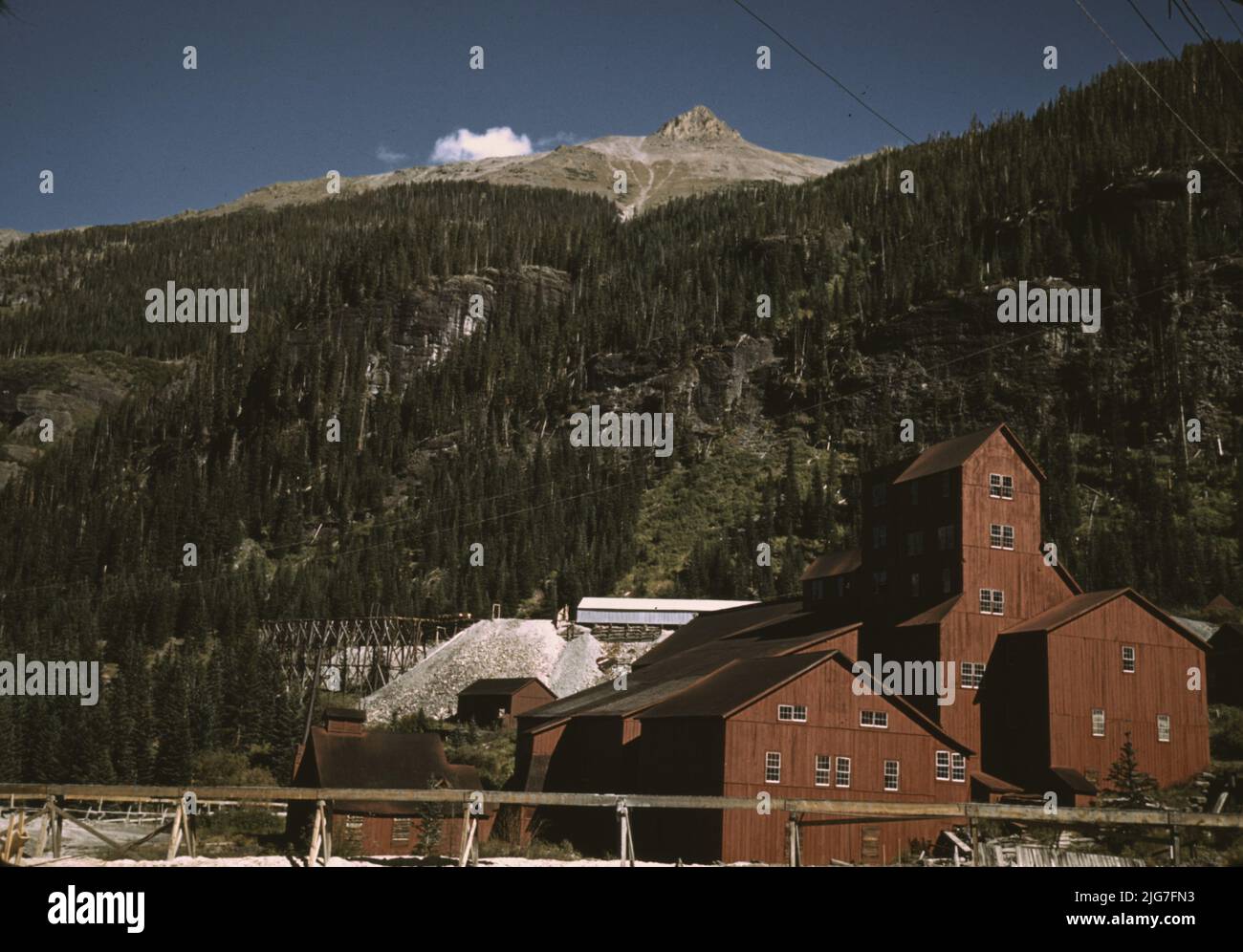 Mill at the Camp Bird Mine, Ouray County, Colorado Stock Photo - Alamy