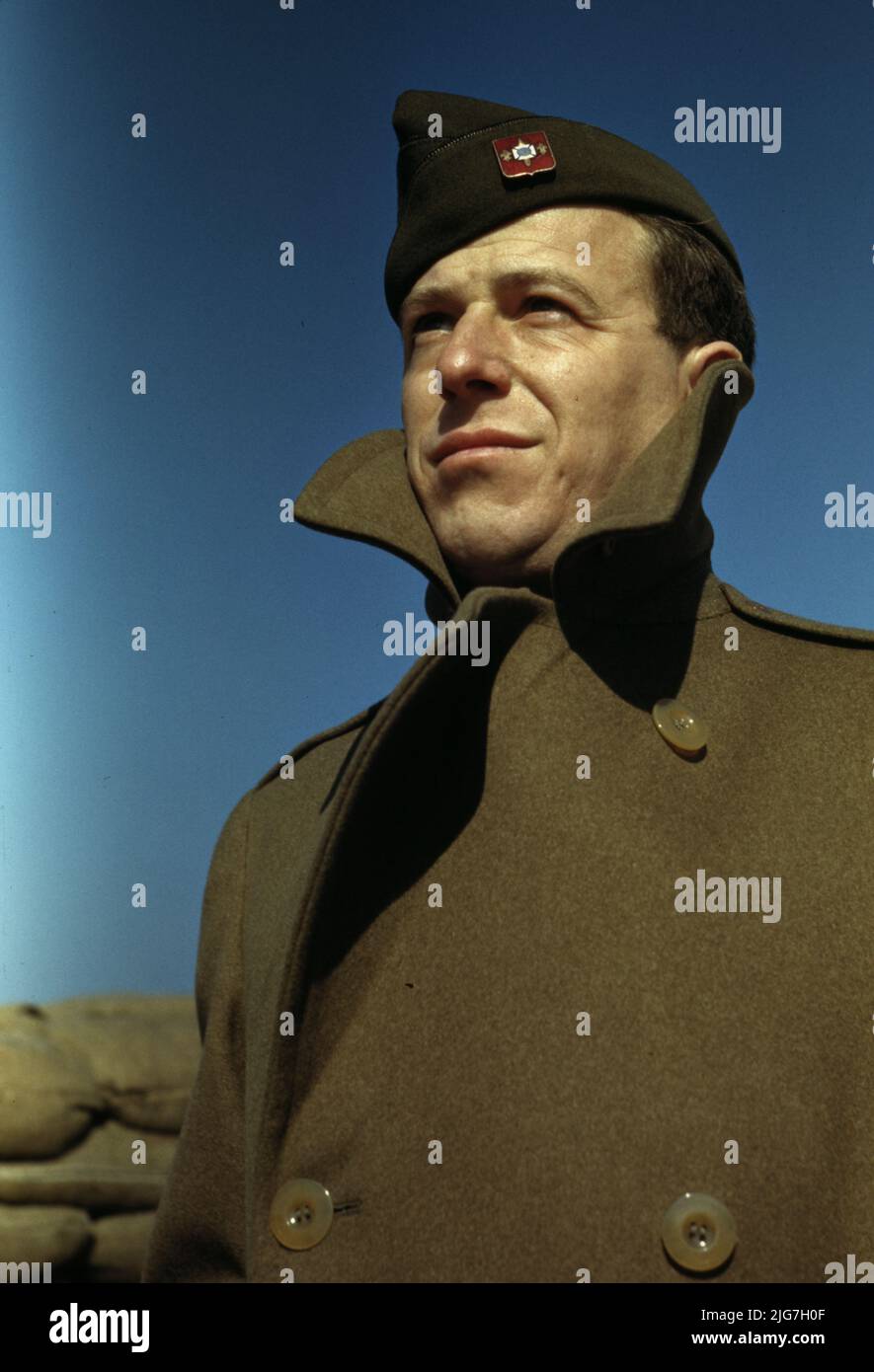 Man of the Fort Story, Va. coastal defense. Photograph shows a soldier ...