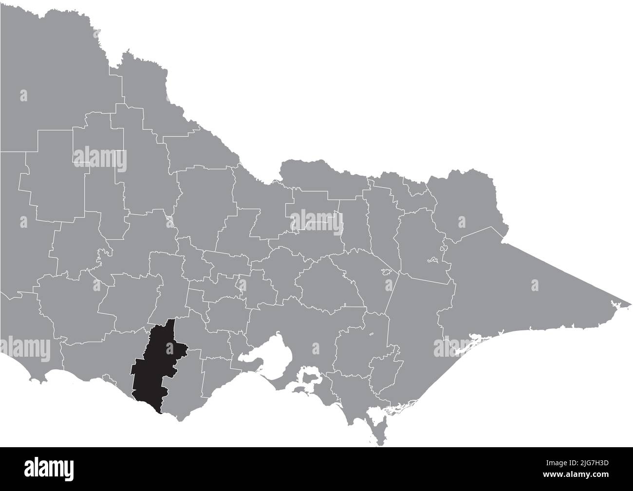 Locator map of the CORANGAMITE SHIRE, VICTORIA Stock Vector Image & Art ...