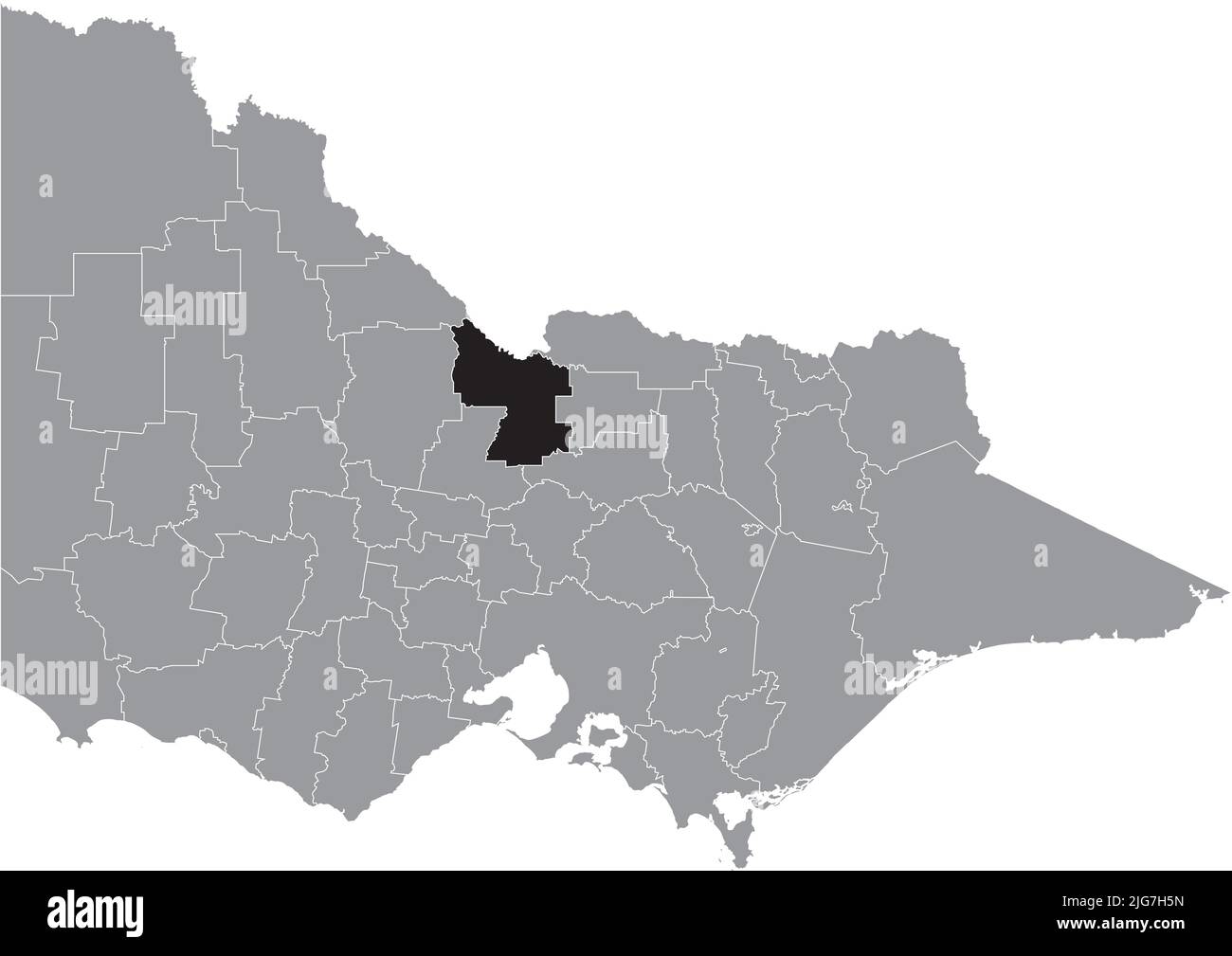 Locator map of the SHIRE OF CAMPASPE, VICTORIA Stock Vector Image & Art ...