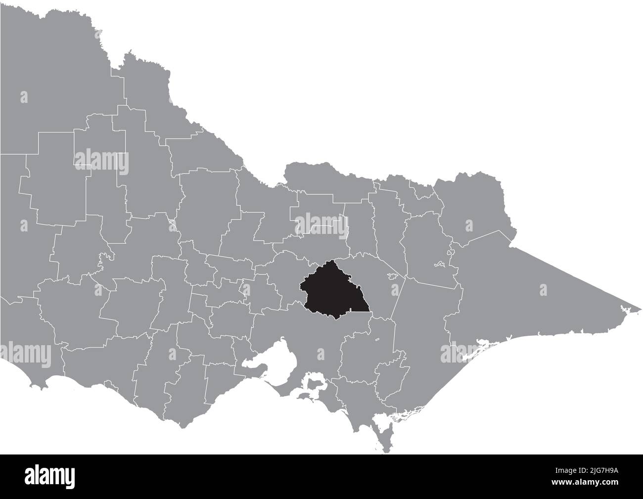 Locator map of the SHIRE OF MURRINDINDI, VICTORIA Stock Vector Image ...