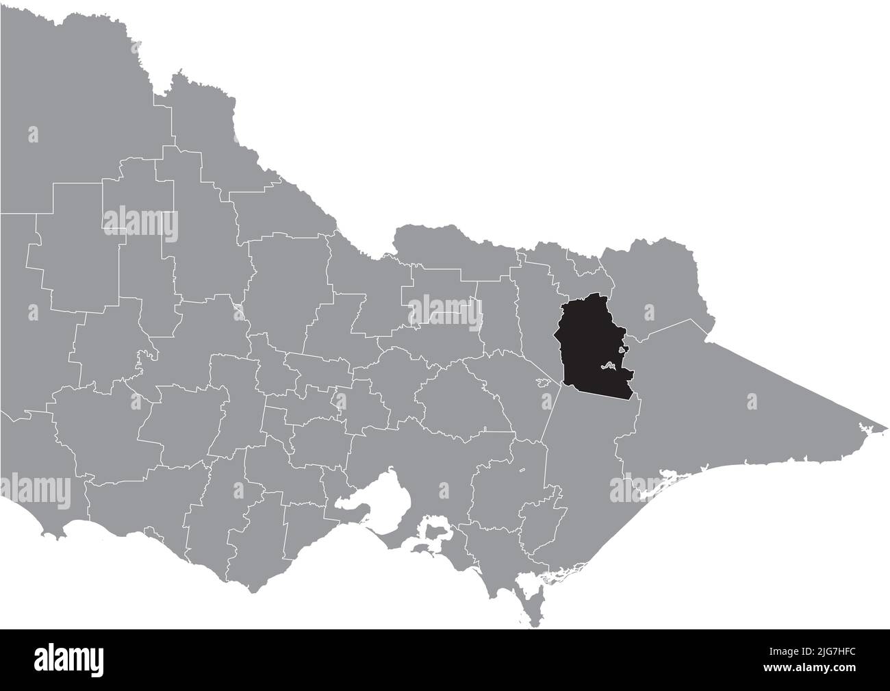 Locator map of the ALPINE SHIRE, VICTORIA Stock Vector Image & Art - Alamy