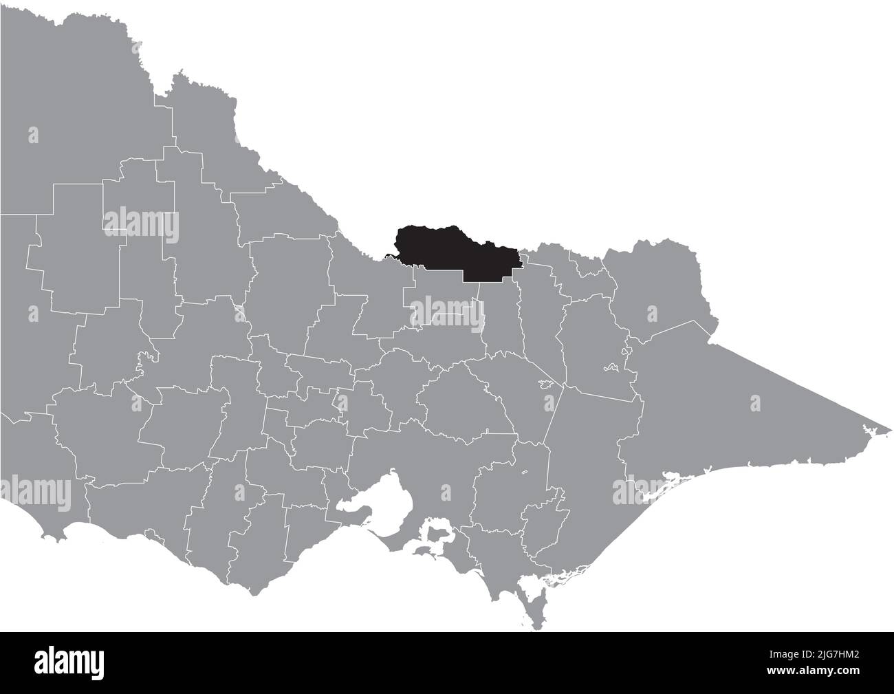 Locator map of the SHIRE OF MOIRA, VICTORIA Stock Vector Image & Art ...