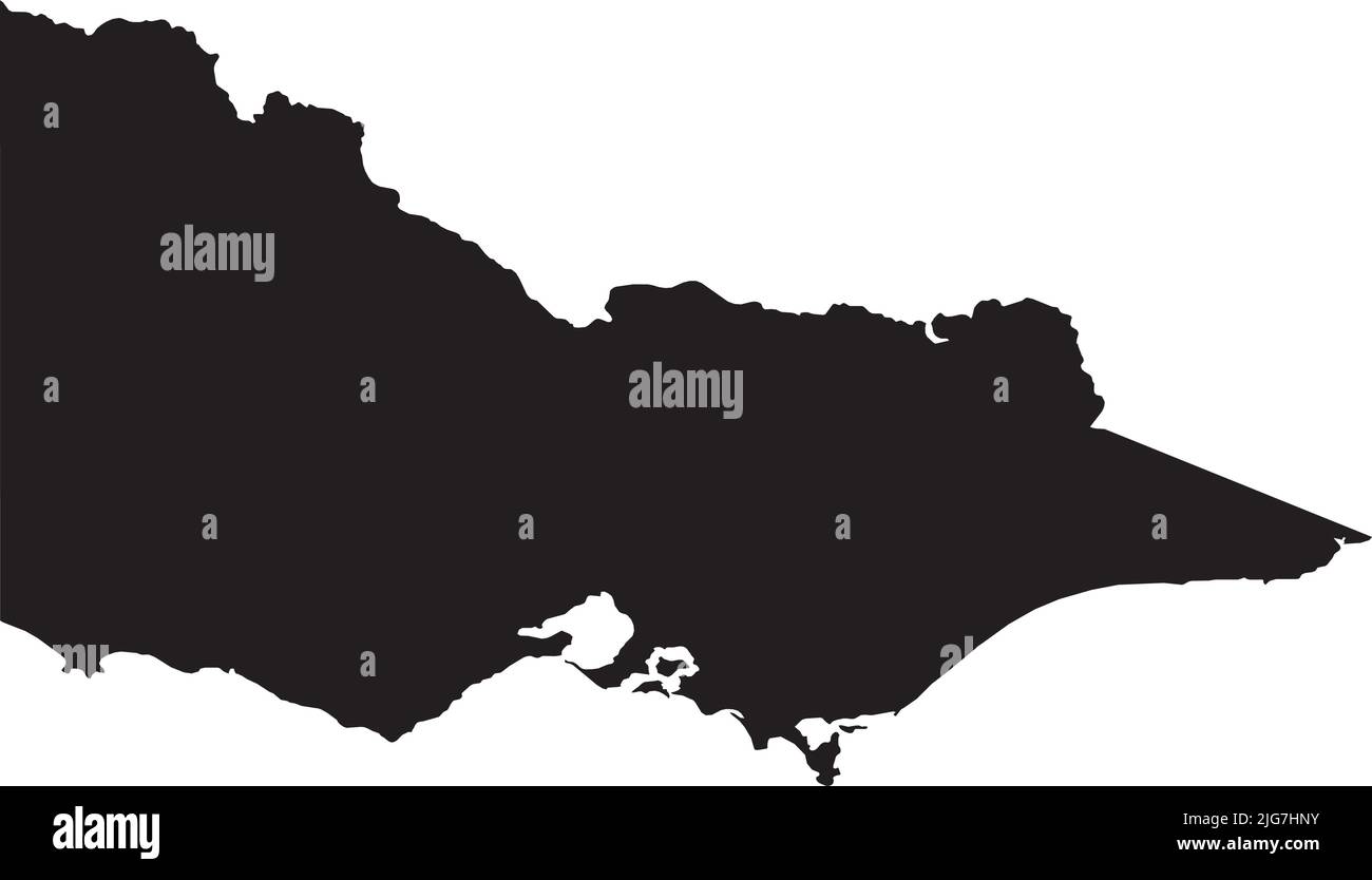 Black map of VICTORIA, AUSTRALIA Stock Vector Image & Art - Alamy