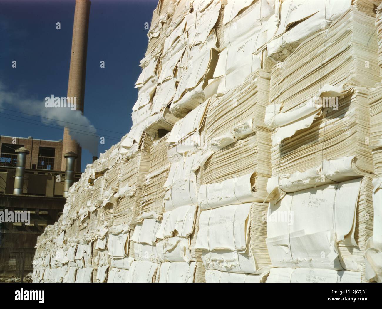 Southland Paper mill, Kraft (chemical) pulp used in making newsprint ...