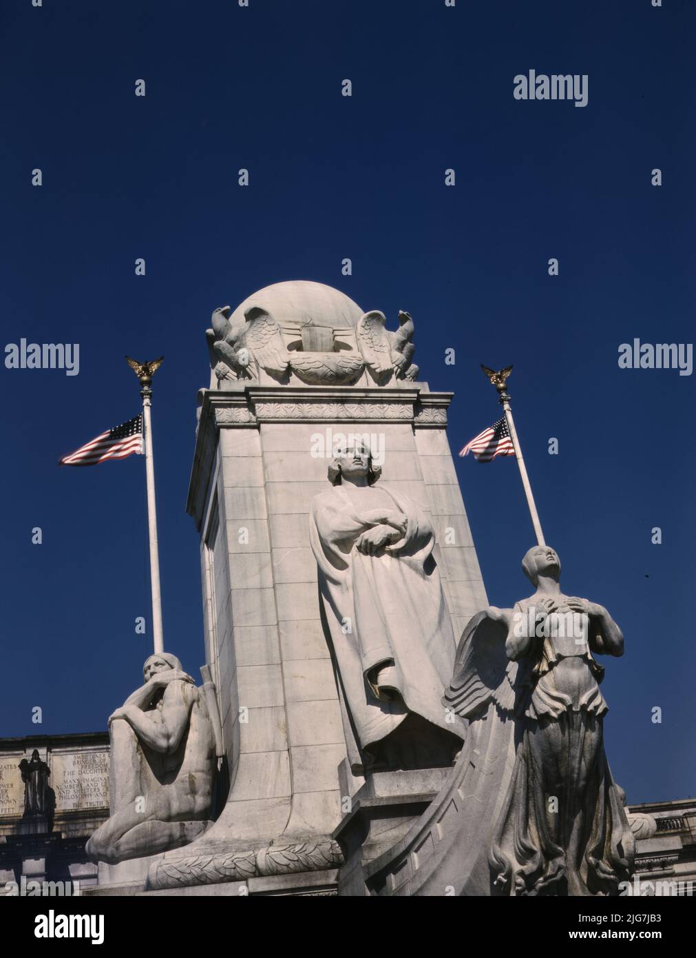 Columbus Statue in front of Union Station, Washington, D.C. [The ...