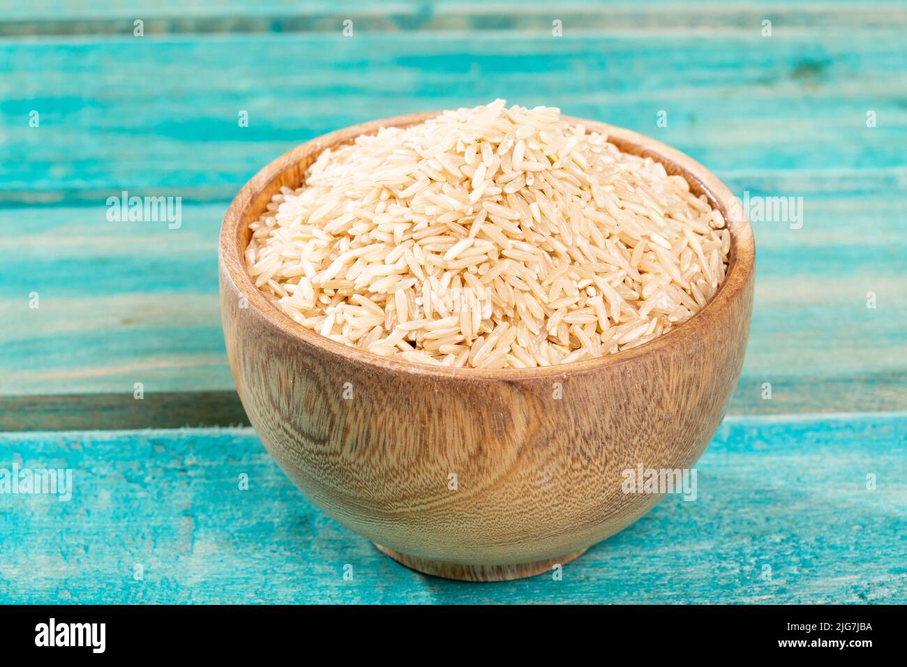 Organic Raw Brown Rice - Basic Cereal For Food Stock Photo - Alamy