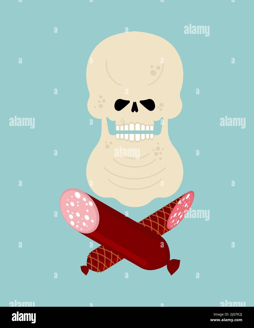 Fat skull. Thick skeleton head. Vector illustration Stock Vector Image ...