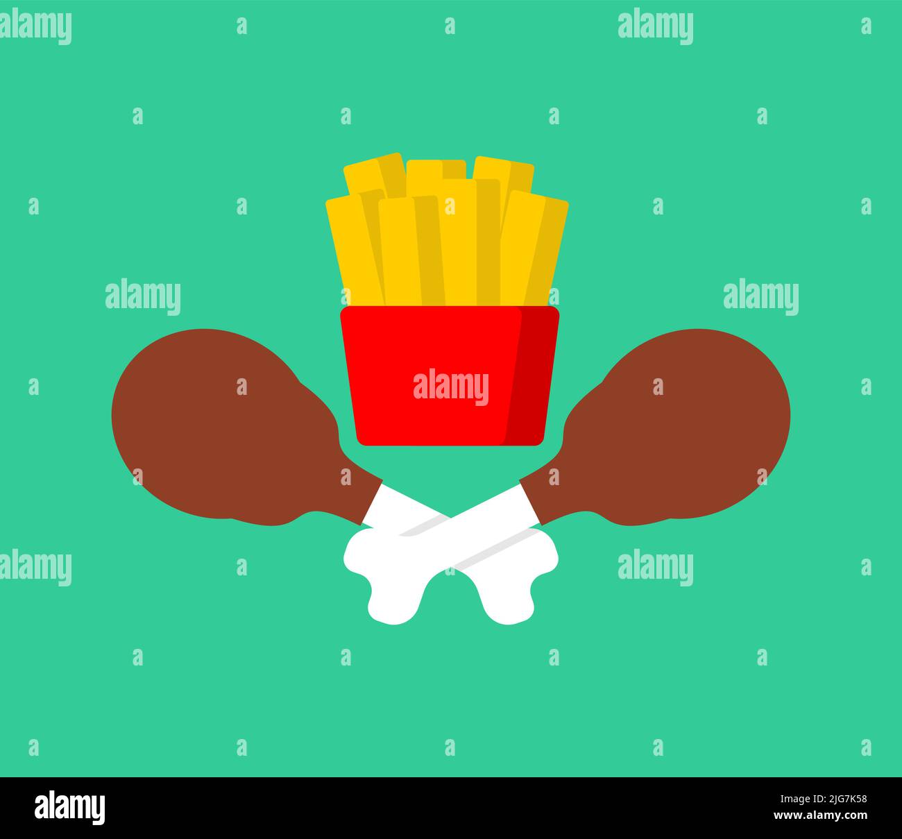 Fried grilled chicken feet Stock Vector Images - Alamy