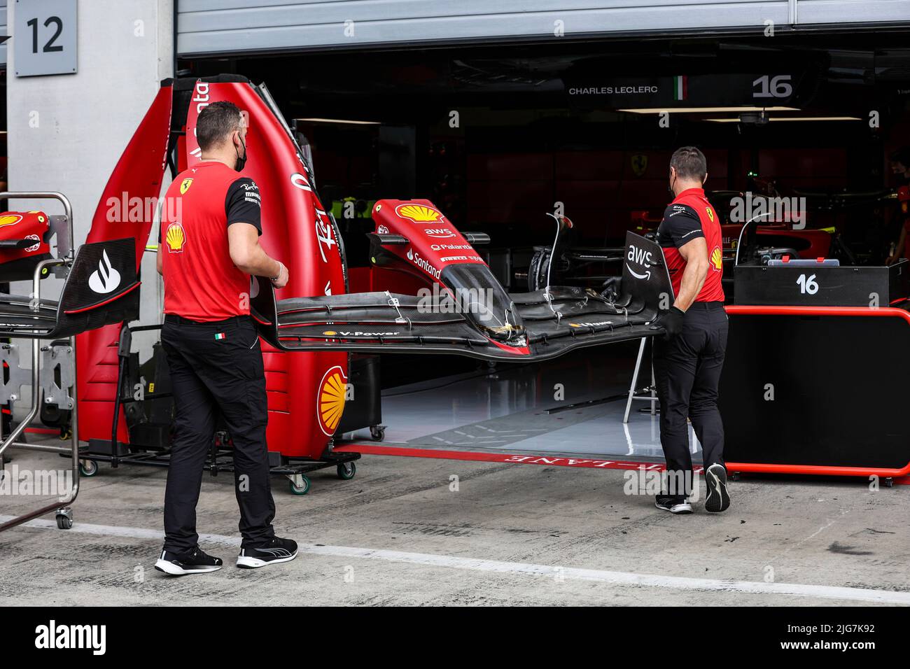 Spielberg, Austria. 7th July, 2022. Ferrari F1-75 front wing, F1 Grand ...