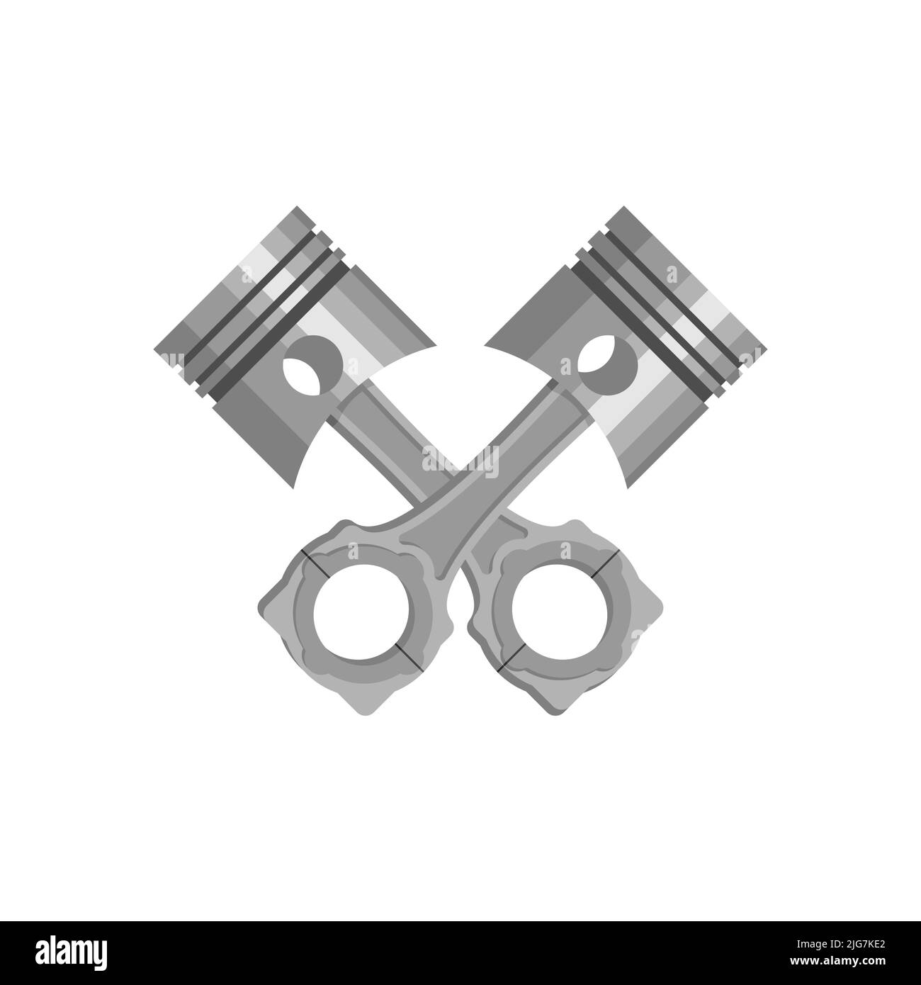 Piston icon isolated. Piston Sign. Vector illustration Stock Vector ...