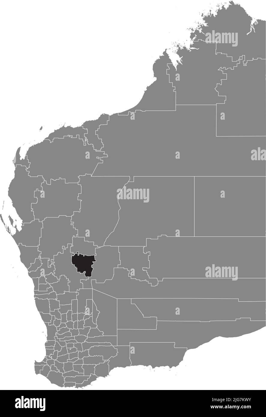 Locator map of the SHIRE OF MOUNT MAGNET, WESTERN AUSTRALIA Stock ...