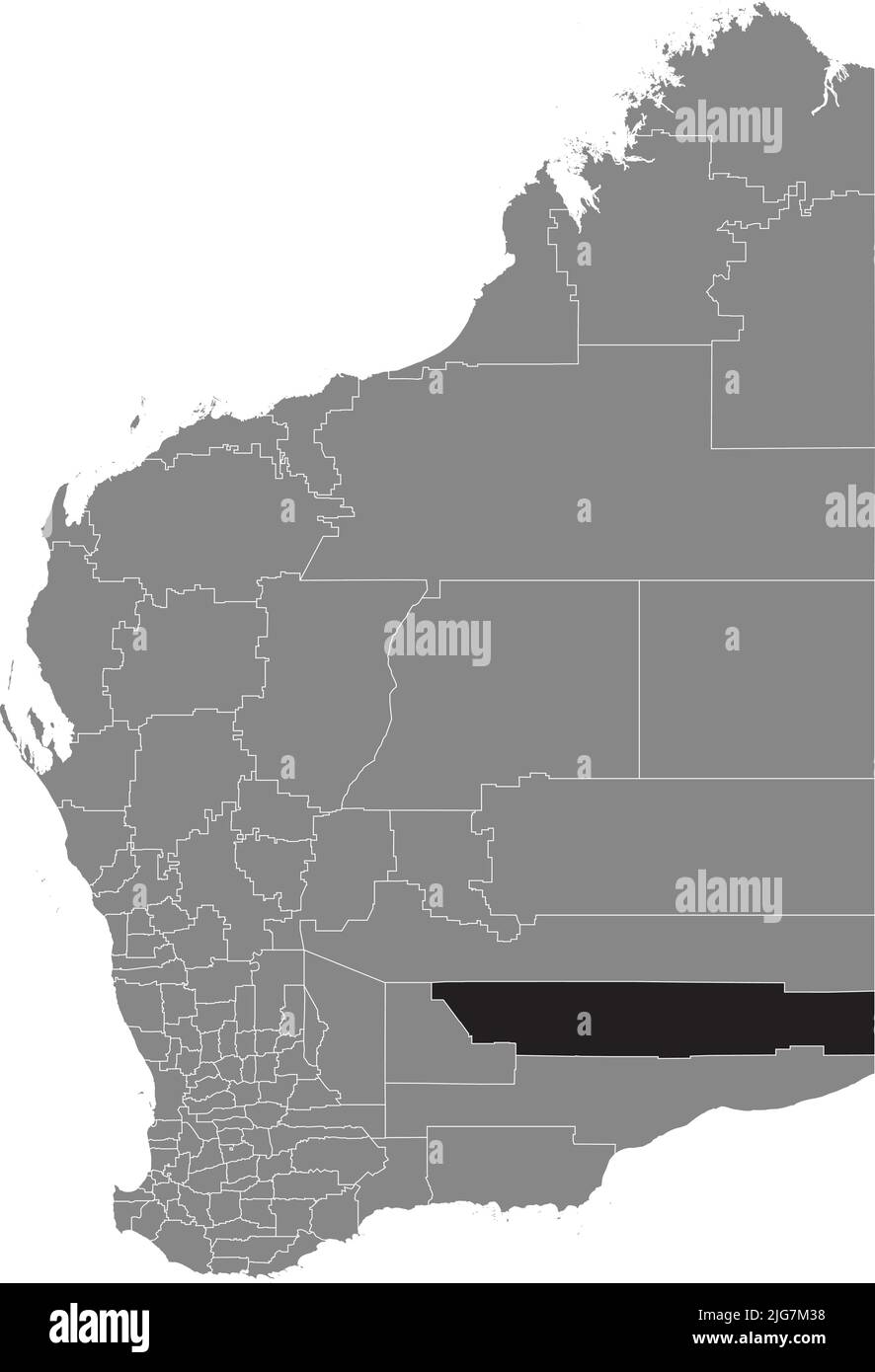 Locator map of the CITY OF KALGOORLIE–BOULDER, WESTERN AUSTRALIA Stock ...