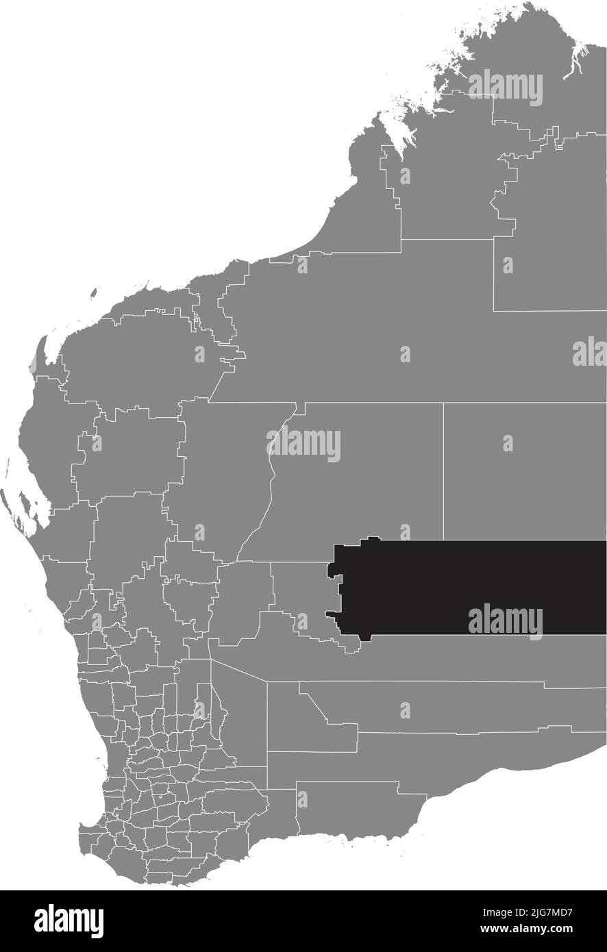 Locator map of the SHIRE OF LAVERTON, WESTERN AUSTRALIA Stock Vector ...
