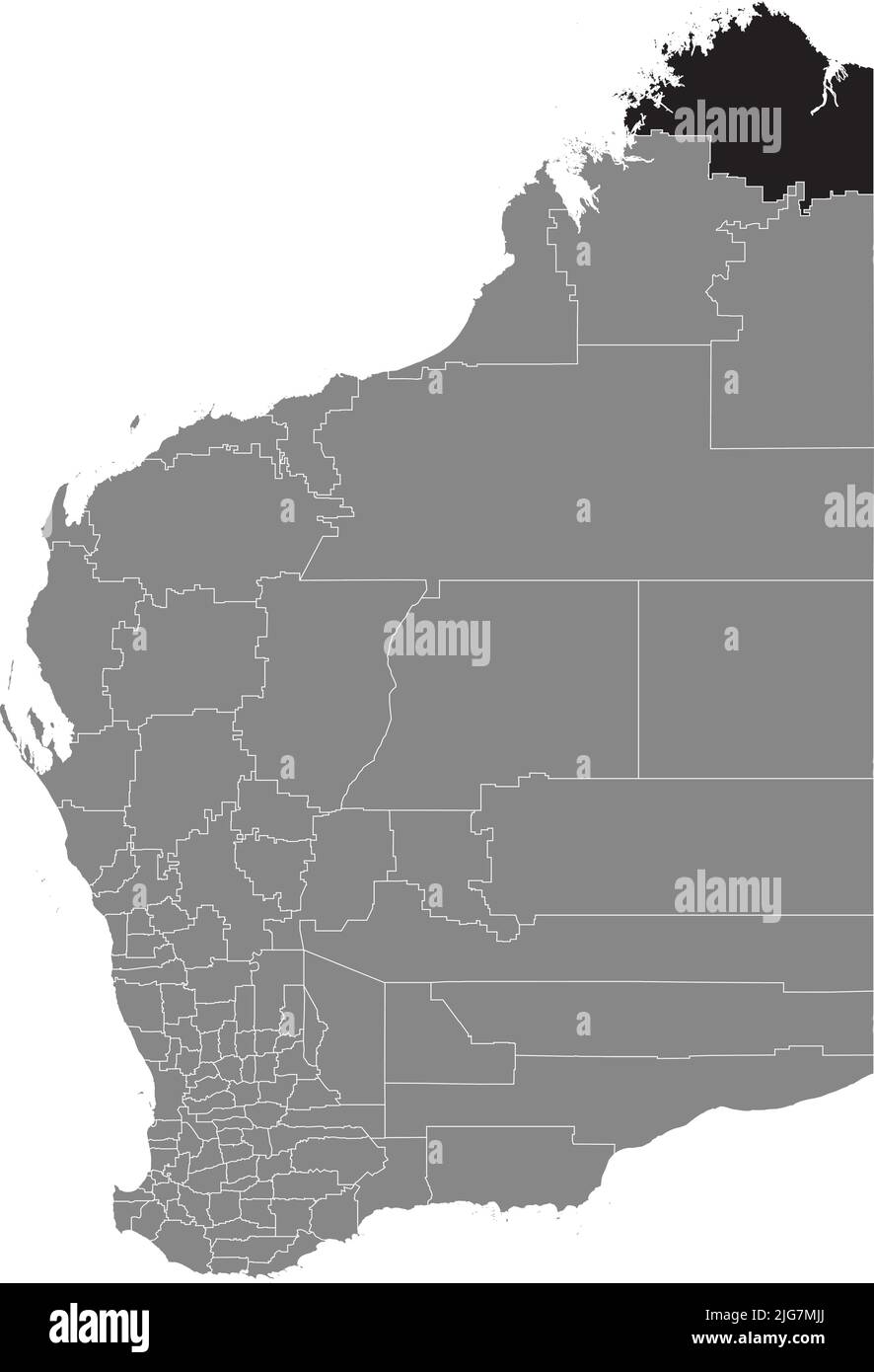 Locator map of the SHIRE OF WYNDHAM EAST KIMBERLEY, WESTERN AUSTRALIA ...