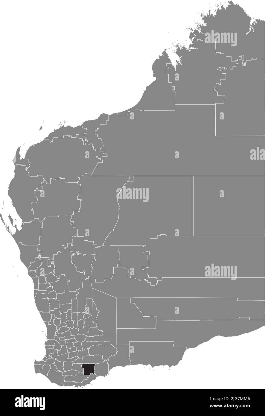 Locator map of the SHIRE OF GNOWANGERUP, WESTERN AUSTRALIA Stock Vector ...