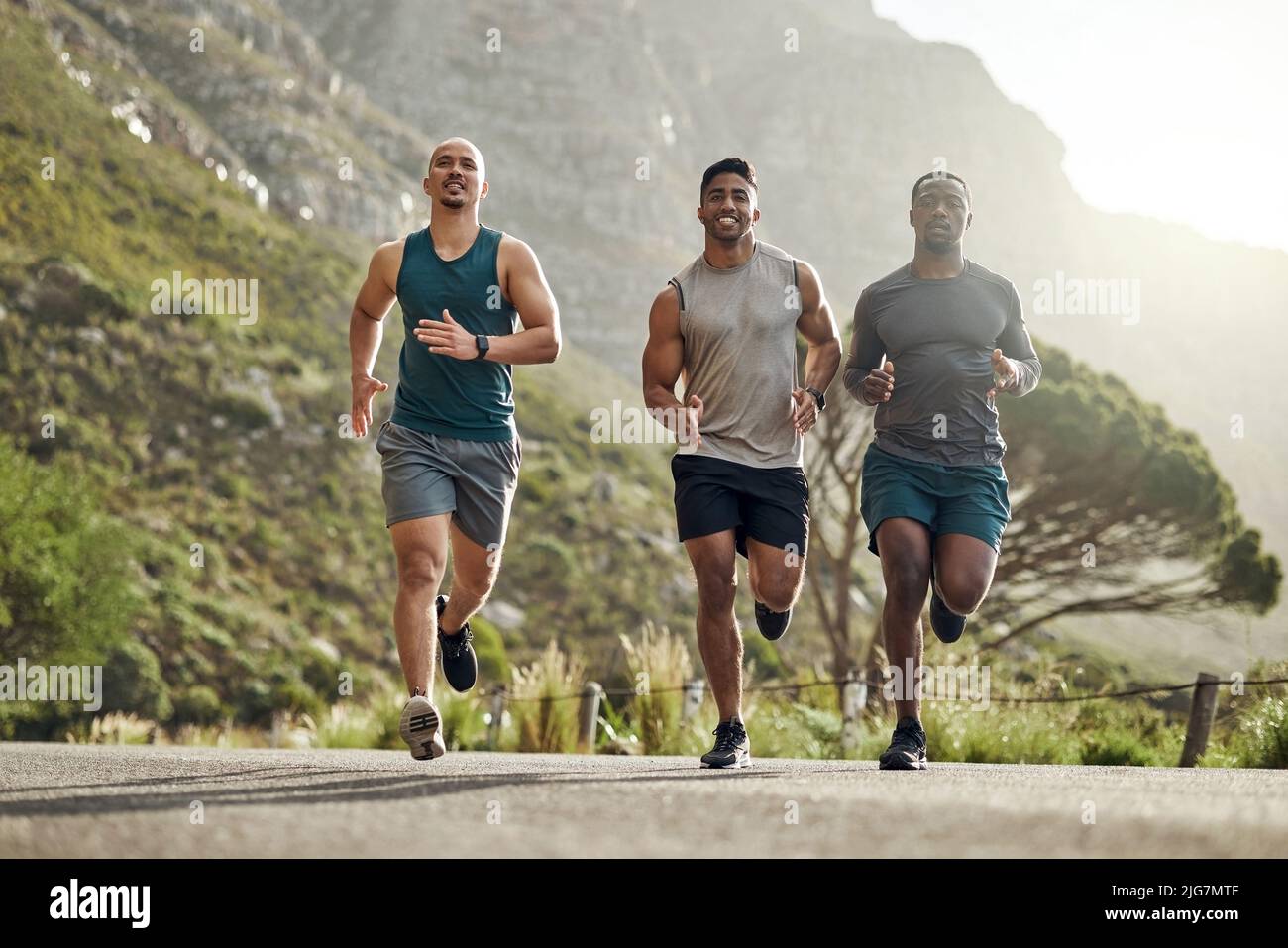 What we mean when we say were having some boys time. Shot of three men ...