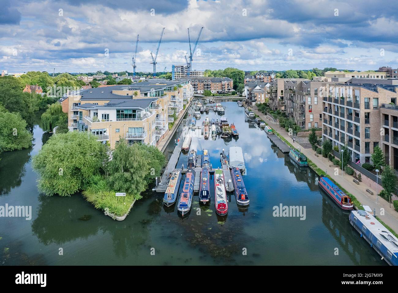 Aerial view of grand union canal hi-res stock photography and images ...