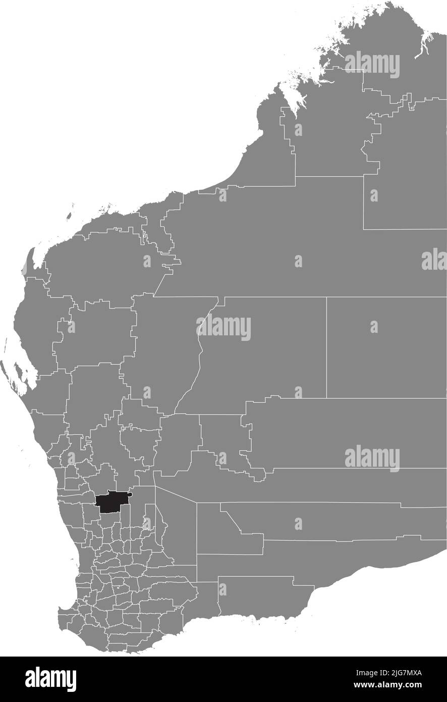 Locator map of the SHIRE OF DALWALLINU, WESTERN AUSTRALIA Stock Vector ...
