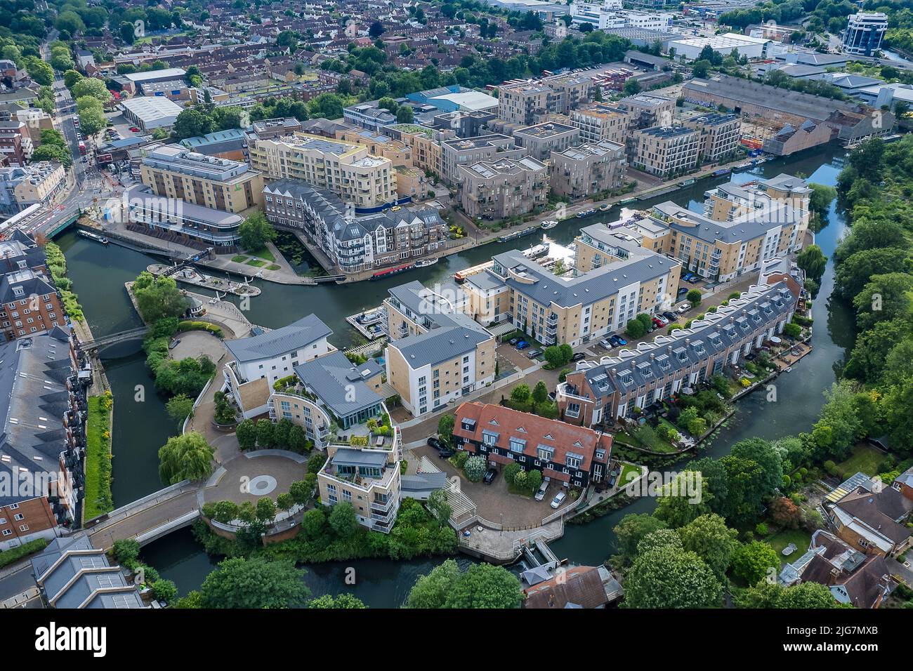View of building surround the GUC in Brentford Stock Photo - Alamy