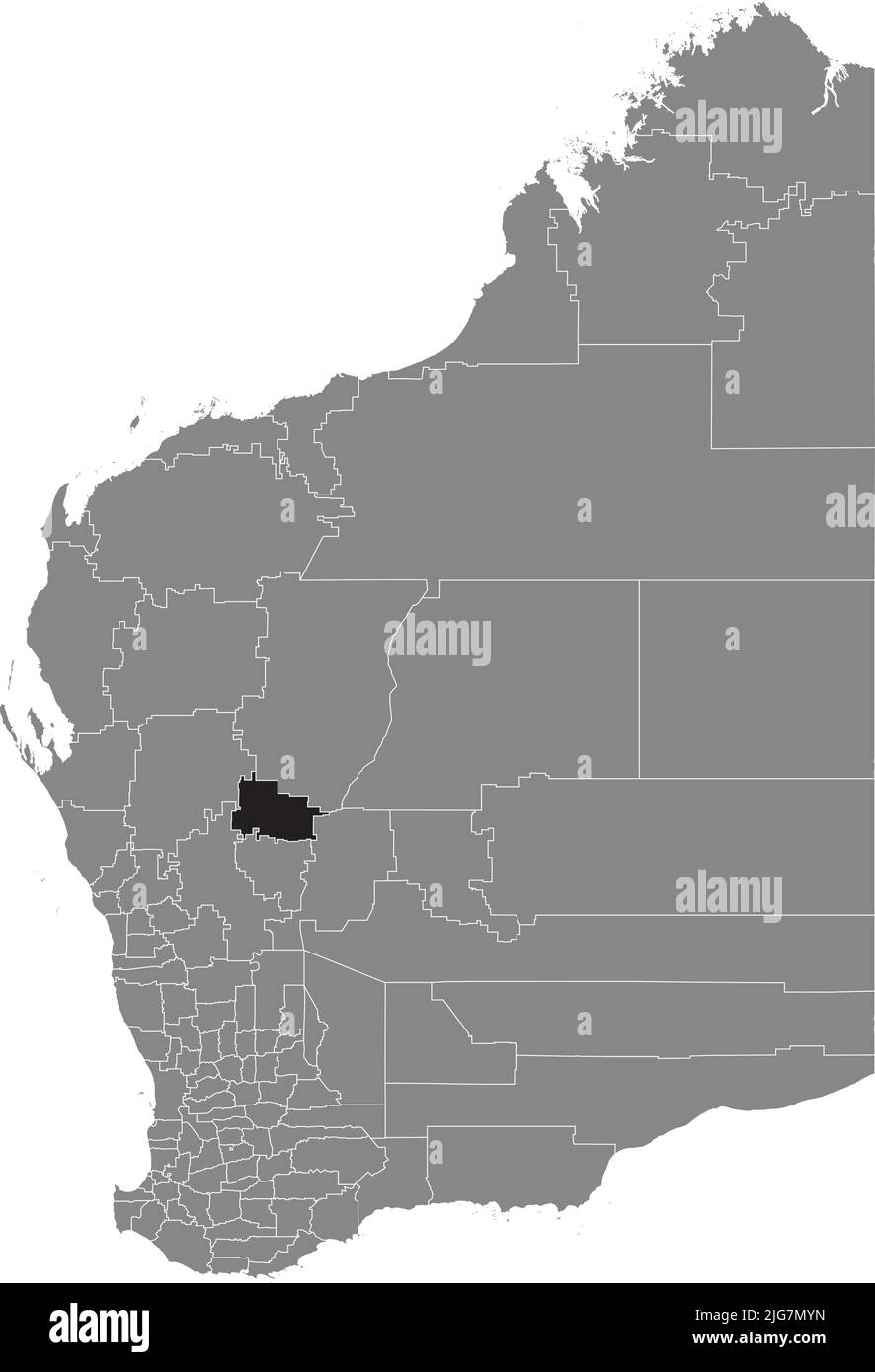 Locator map of the SHIRE OF CUE, WESTERN AUSTRALIA Stock Vector Image ...