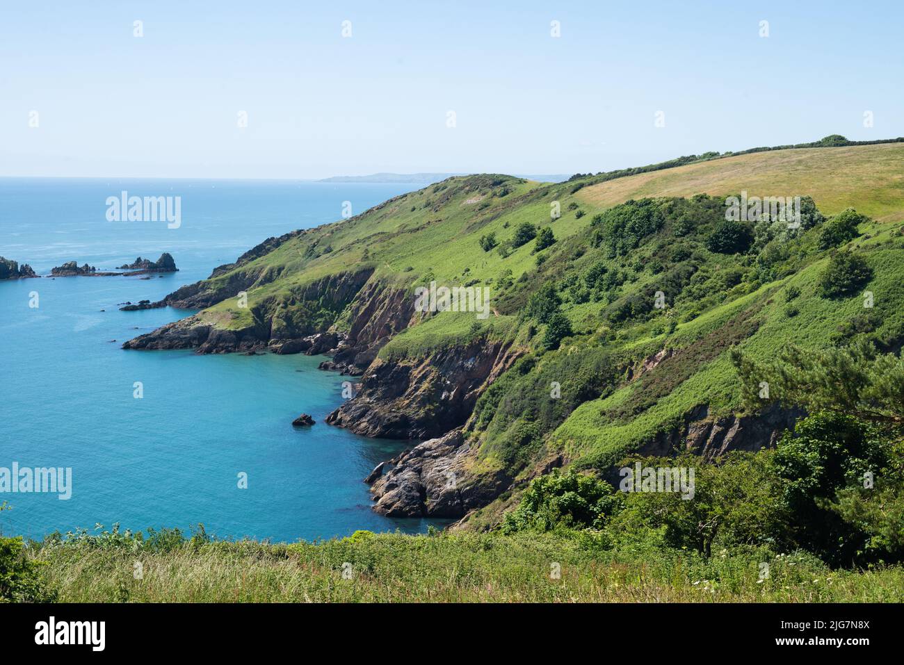 Beautiful coast of Devon, UK Stock Photo - Alamy