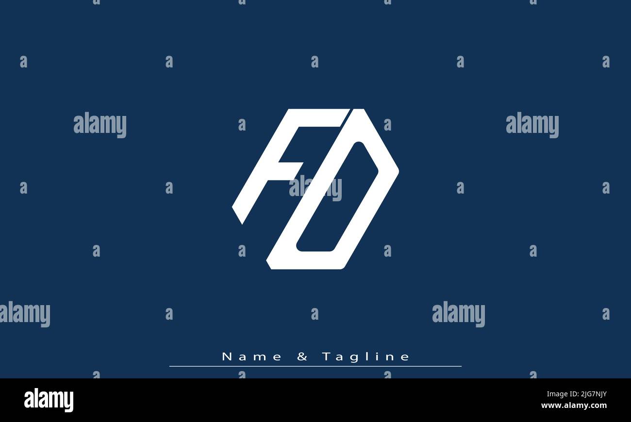 Letter fo logo hi-res stock photography and images - Alamy