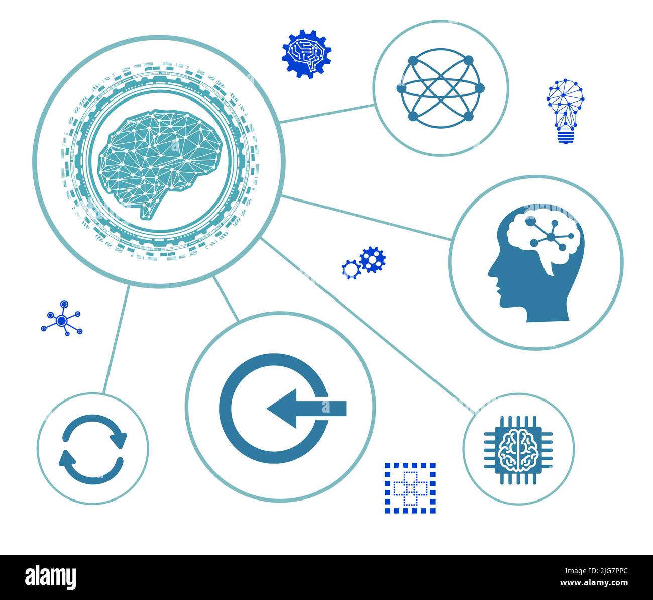 Neural network algorithm Cut Out Stock Images & Pictures - Alamy