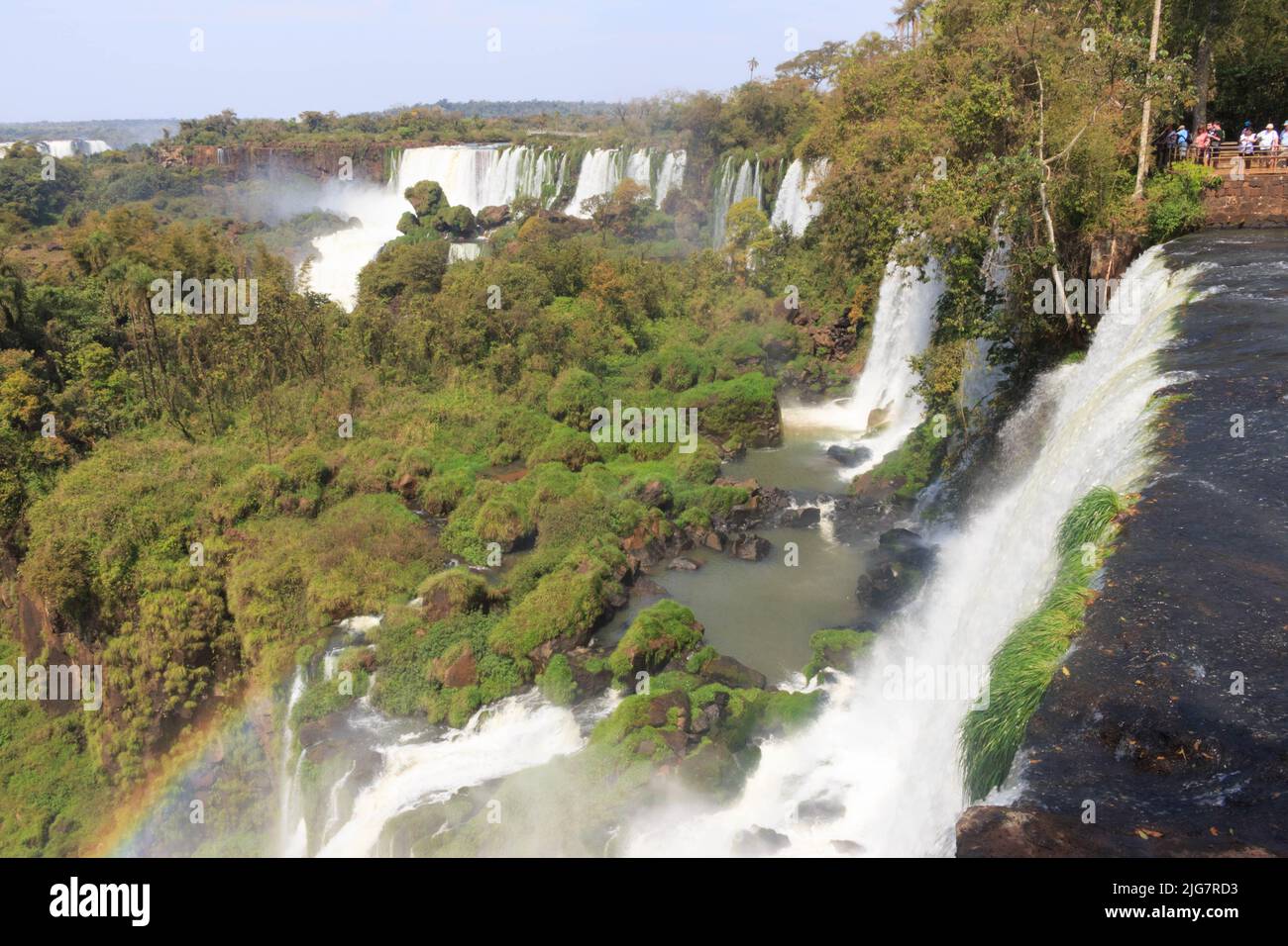 An aerial view of a beautiful waterfall Stock Photo - Alamy