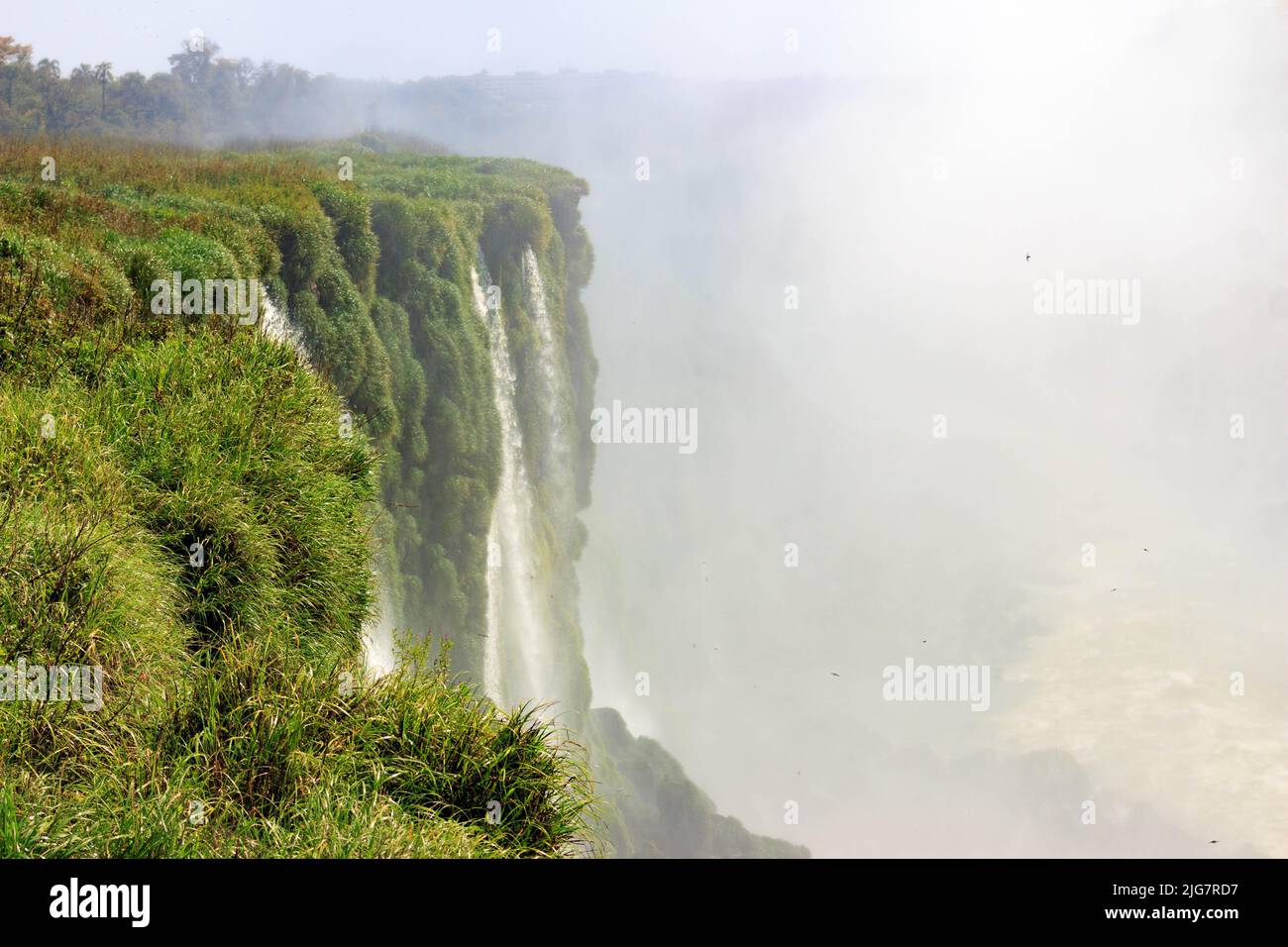 An aerial view of a beautiful waterfall Stock Photo - Alamy
