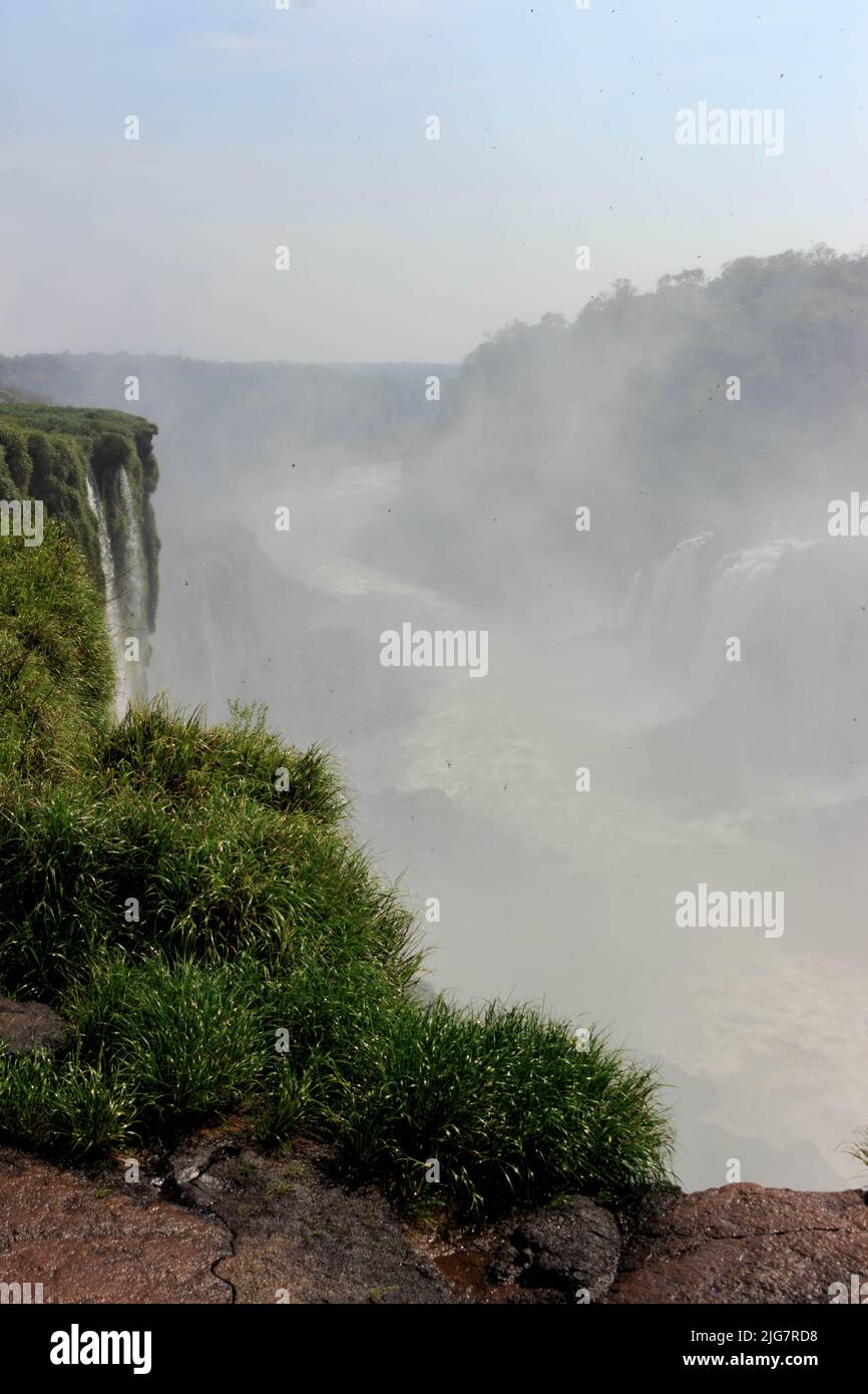 A vertical view of a beautiful waterfall Stock Photo - Alamy
