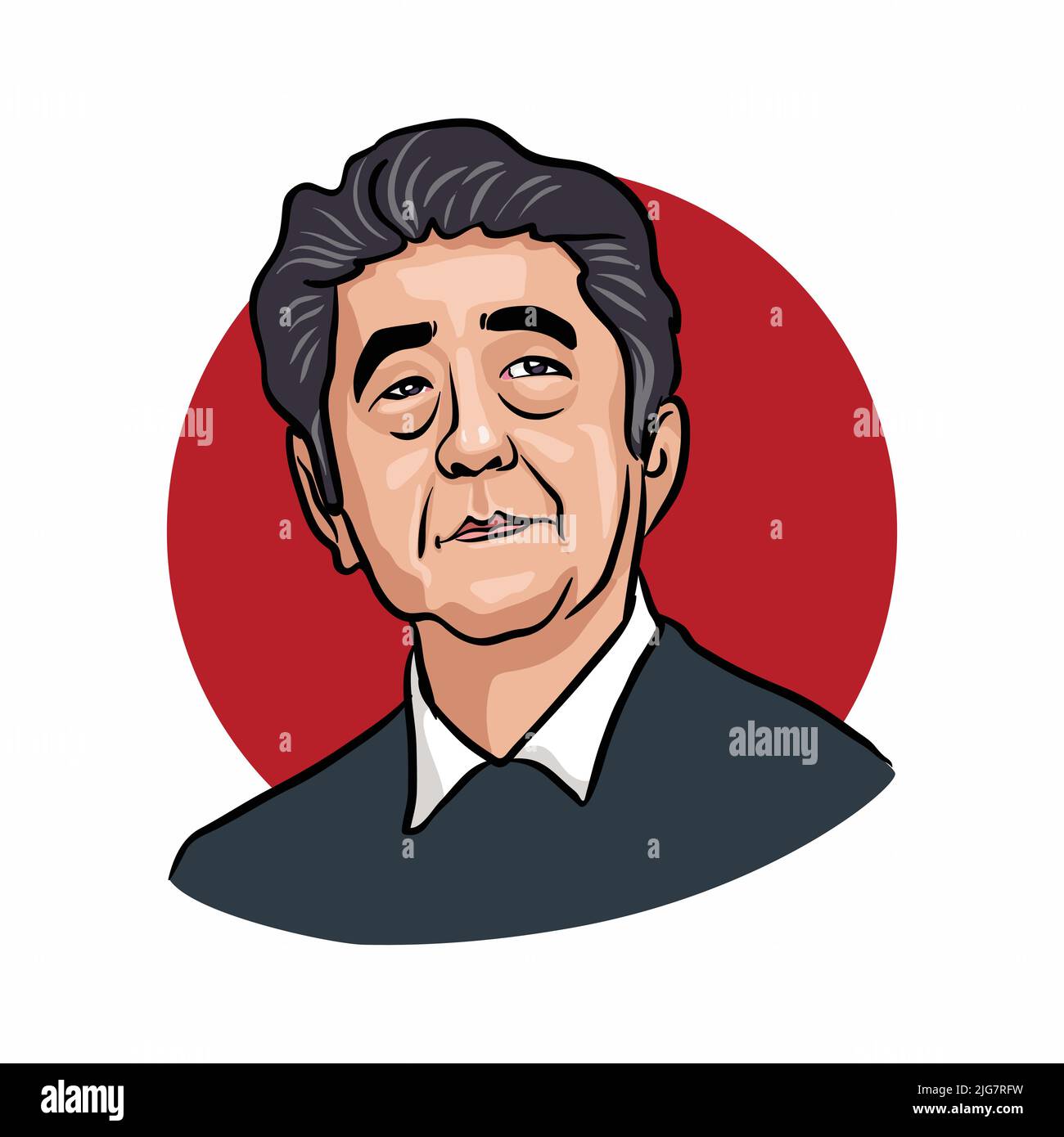 Shinzo abe illustration Stock Vector Image & Art - Alamy