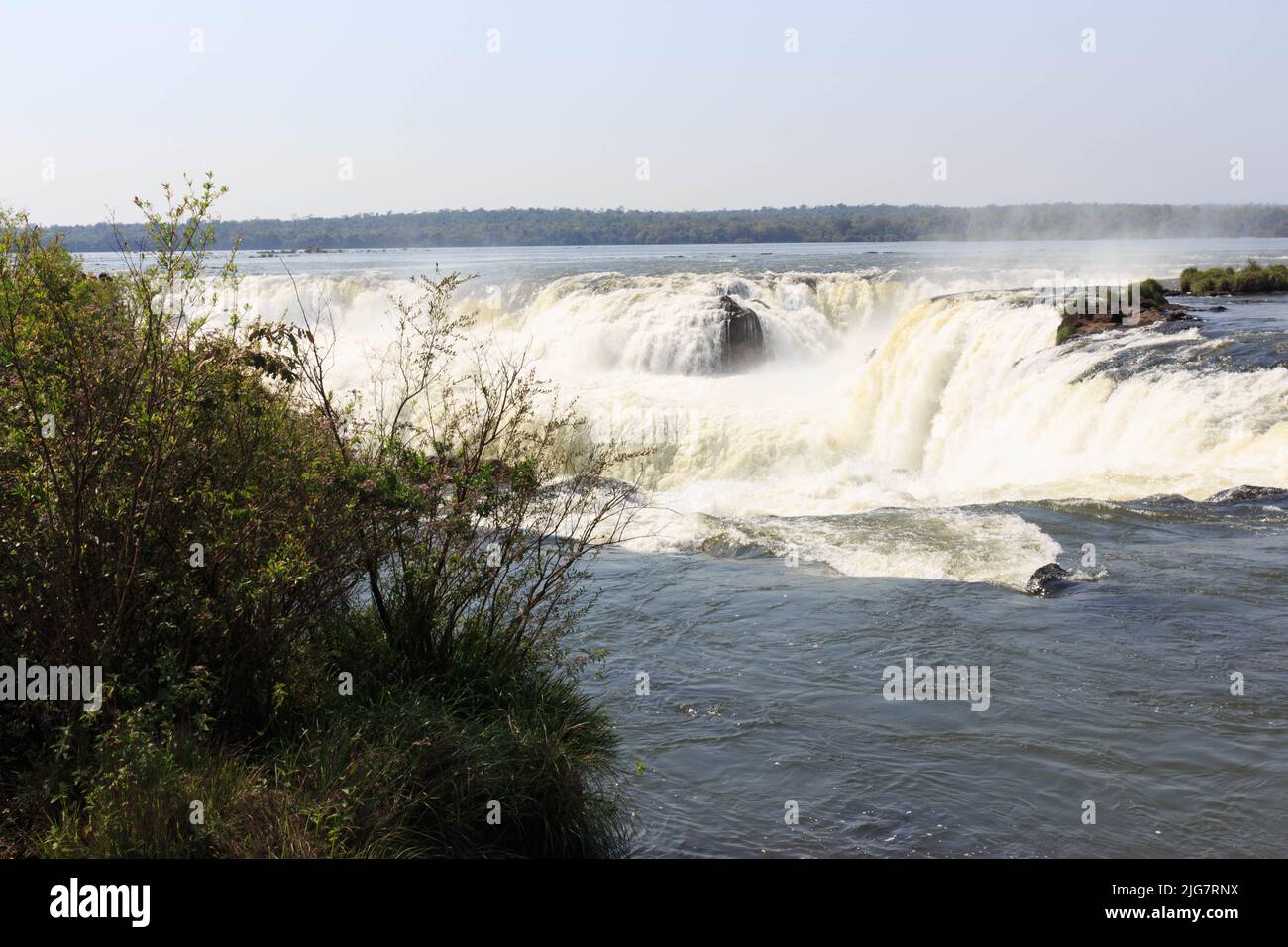 A natural landscape of a waterfall in the sea Stock Photo - Alamy